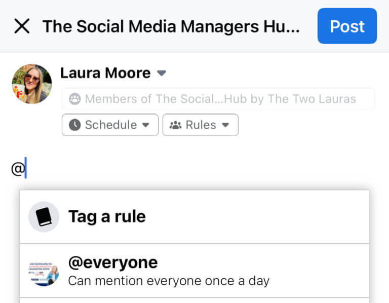 How Social Media Managers Can Use The @Everyone Tag On Facebook